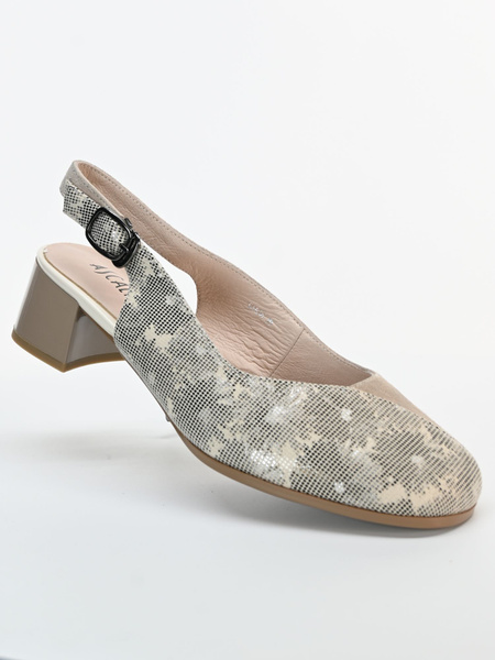 Босоножки Женский Ascalini Стандартный низкий (до 4 см) Натуральная кожа, размер 41 9 Лето ...