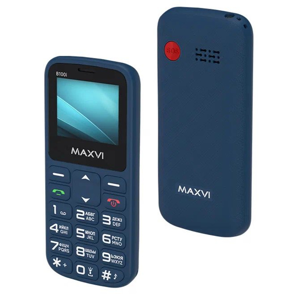 Сотовый телефон Maxvi B100i blue купить на OZON по низкой цене (2002185467)