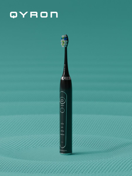 Электрическая зубная щетка QYRON TB601 BK, со станцией, 4 режима, 3 насадки купить на OZON по ...