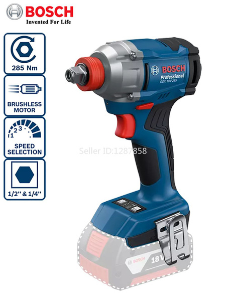 Bosch GDX 18V-285 Professional Аккумуляторный ударный гайковерт/винтоверт, держатель бит 2 в 1 ...