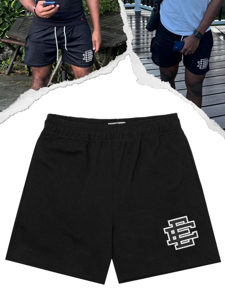 Шорты Девочки, Мальчики Eric Emanuel Повседневный глубокий черный, размер 42 Шнуровка Значки ...