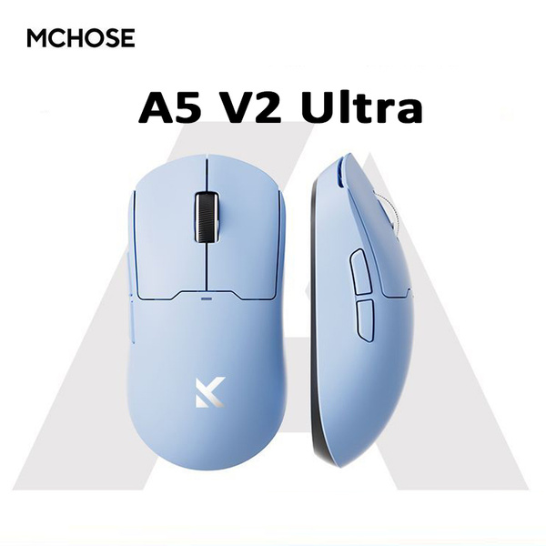 Игровая мышь беспроводная MCHOSE беспроводная A5 V2 Ultra，белое , голубой,A5 V2 Ultra купить c ...