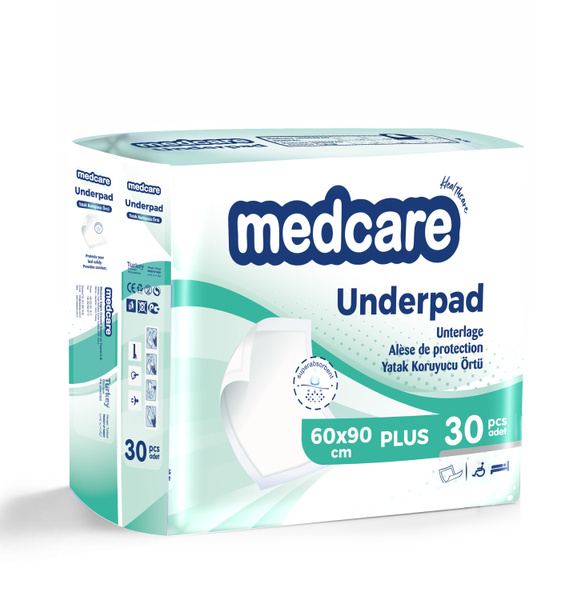 MEDCARE PLUS пеленки для взрослых 60*90 см 30шт (1200мл) купить на OZON ...