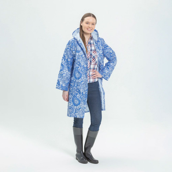 Дождевик Женский inbloom голубая ель, светло-коричневый EVA, размер 1 Лето Китай купить c ...