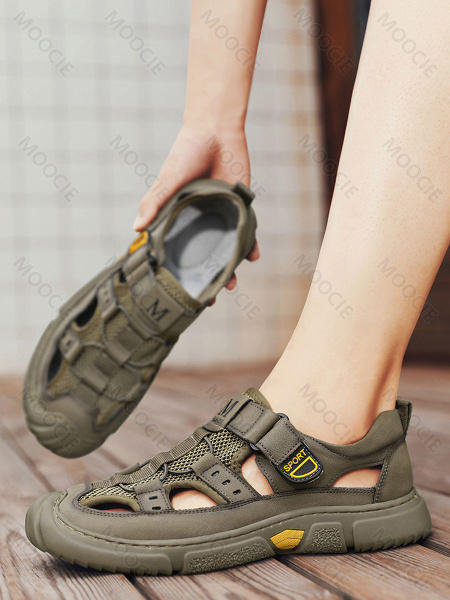 Сандалии Мужской MOOCIE, размер 41 Искусственная кожа T (узкая) Лето Липучки купить c доставкой ...