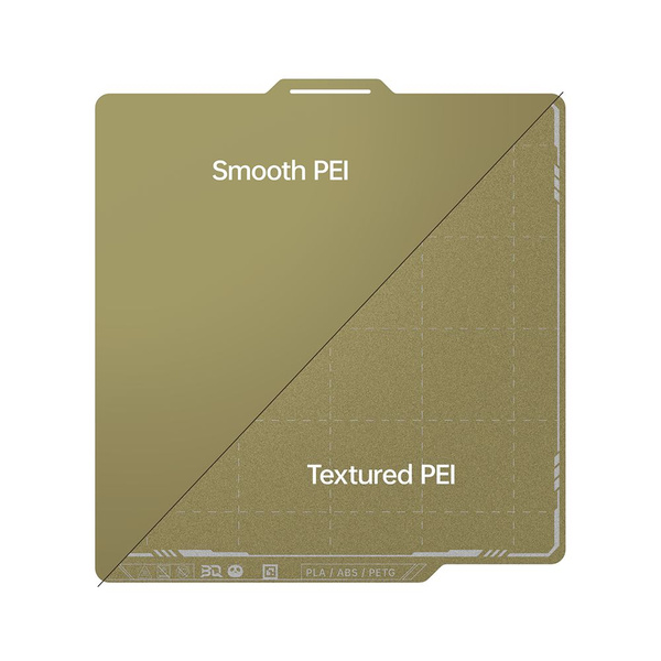 BIQU Smooth PEI+Textured PEI Build Plate,Совместимость с Bambu-Lab P1 ...