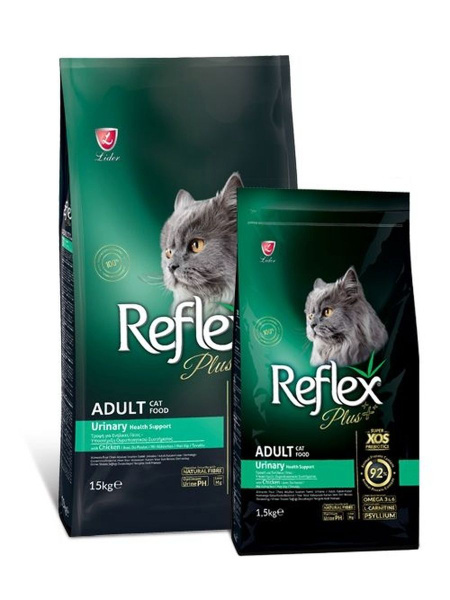 Reflex Plus Adult Cat Urinary Сухой корм для кошек здоровье мочевыв. путей с Курицей 1.5кг ...