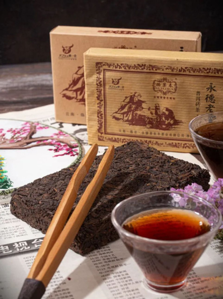 Шу пуэр Чжуан Ча Тоу чайные головы 2019 / Лу Е Чунь Lu Ye Chun / 250г ...