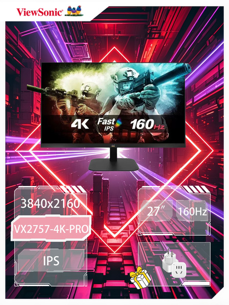 Viewsonic 27" Монитор VX2757-4K-PRO купить на OZON по низкой цене (2061468897)
