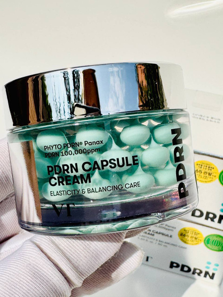 Обновляющий капсульный крем с ПДРН и пептидами VT Cosmetics PDRN Capsule Cream 100, 50 мл купить ...