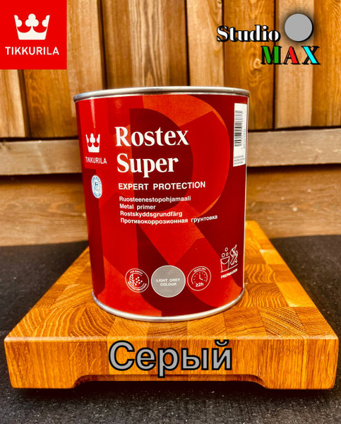 Rostex Super противокорризионная грунтовка серая купить на OZON по ...