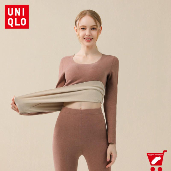 Комплект термобелья Uniqlo 48 - купить по выгодной цене в интернет-магазине OZON (1408136128)