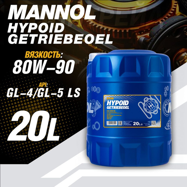Вопросы и ответы о Масло трансмиссионное 80W-90 Минеральное Hypoid Getriebeoel 20л API: GL-4; GL ...