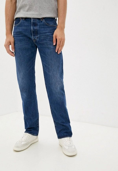 Джинсы Мужской Levi's синий Джинс, размер 56 прямой Средняя Китай На ...