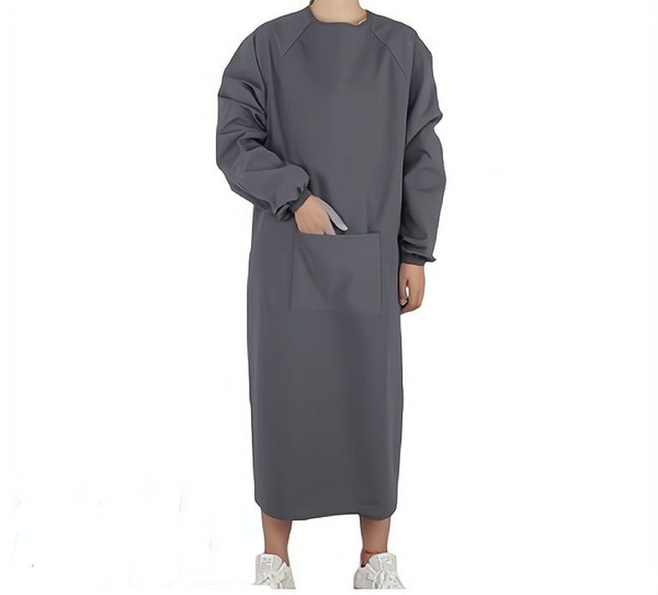 Фартук рабочий с рукавами, фартук строительный,серый - купить с ...