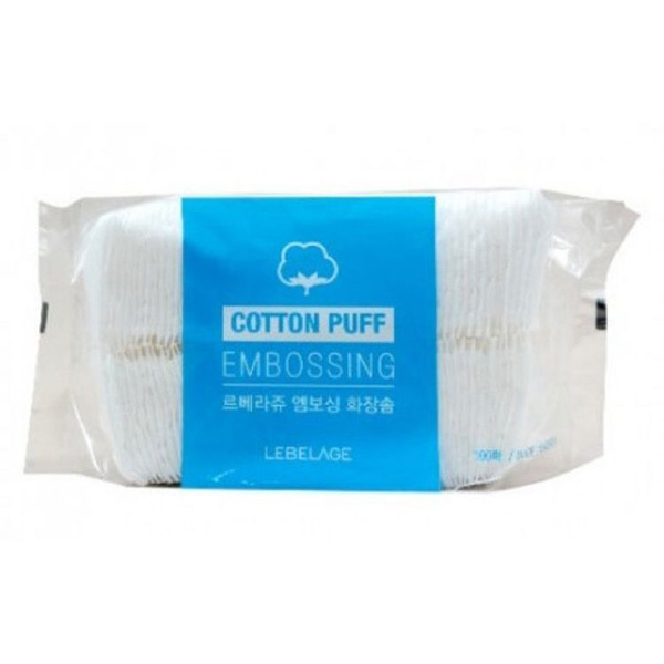 Паффы LEBELAGE COTTON PUFF PURE COTTON двухсторонние / Корейские ...