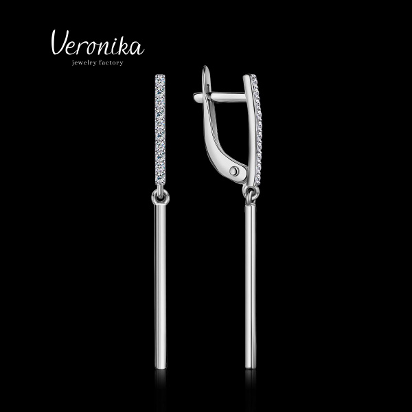 Veronika jewelry factory Серьги длинные палочки минимализм геометрия ...