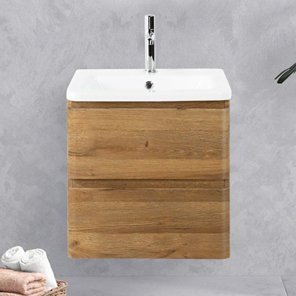 Тумба с раковиной BelBagno Albano-Cer 50 подвесная, 50 см, с ящиками ...