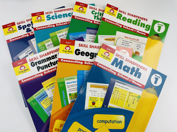 Evan- Moor Skill Sharpeners Grade 1 комплект 7 книг на английском языке | Moore купить на OZON ...