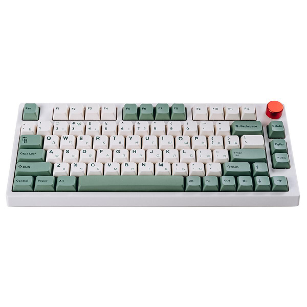 Механическая клавиатура EPOMAKER TH80 Pro Keyboard Gateron Blue White ...