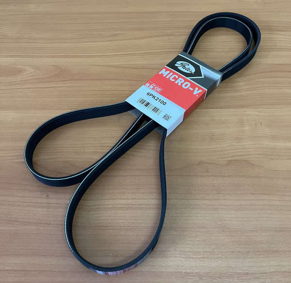 Ремень генератора 6PK2100 УАЗ Патриот с кондиционером и ГУР GATES ...