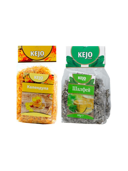 Чай KEJO foods Календула (50 г) Шалфей (60 г) - купить с доставкой по ...