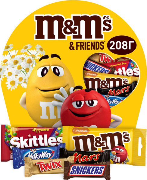 Подарочный набор M&M's & Friends, набор шоколадных конфет M&M's ...