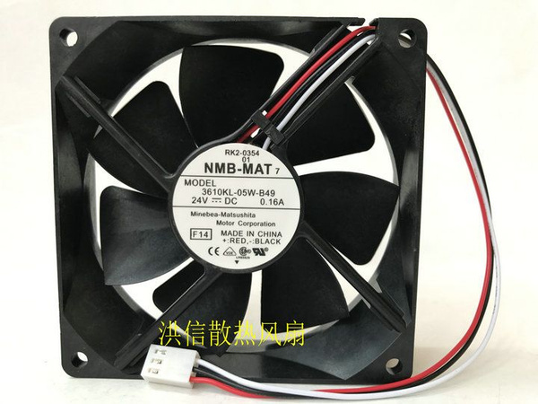 NMB 3610KL-05W-B49 DC24V 0.16A 92 * 25 мм инверторный вентилятор ...