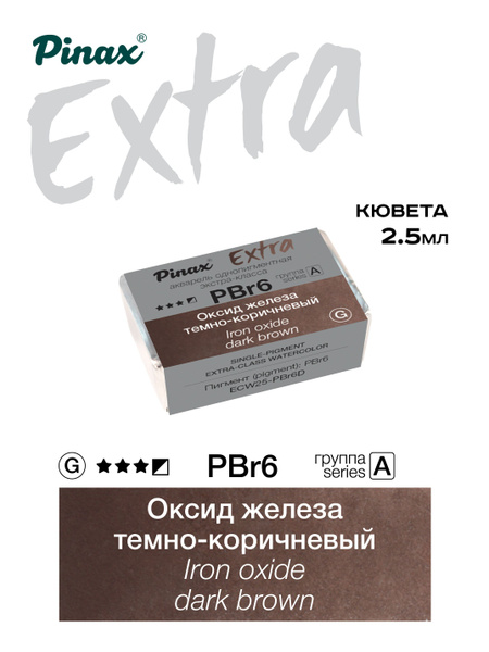 Pinax Краски акварельные 1 шт., 2.5 мл./ 5 г. - купить с доставкой по ...