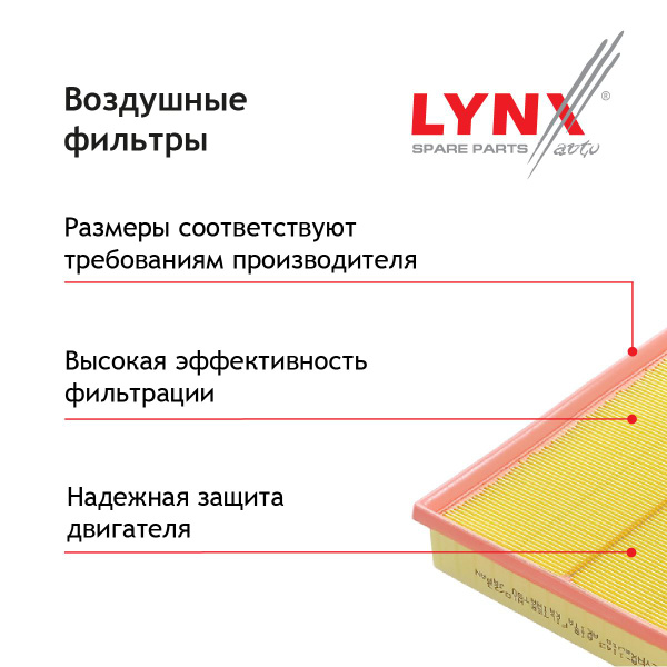 Фильтр воздушный LYNXauto LA-237V - купить по выгодным ценам в интернет-магазине OZON (1472238118)
