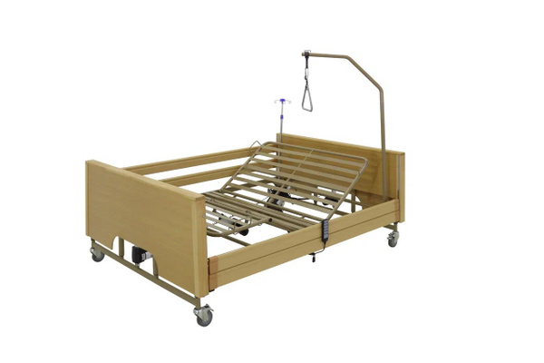 Кровать электрическая MED-MOS YG-1 (ЛДСП св.дер., 4 секции, матрас, В, Т/АТ, МЛ, Ш-140см ...