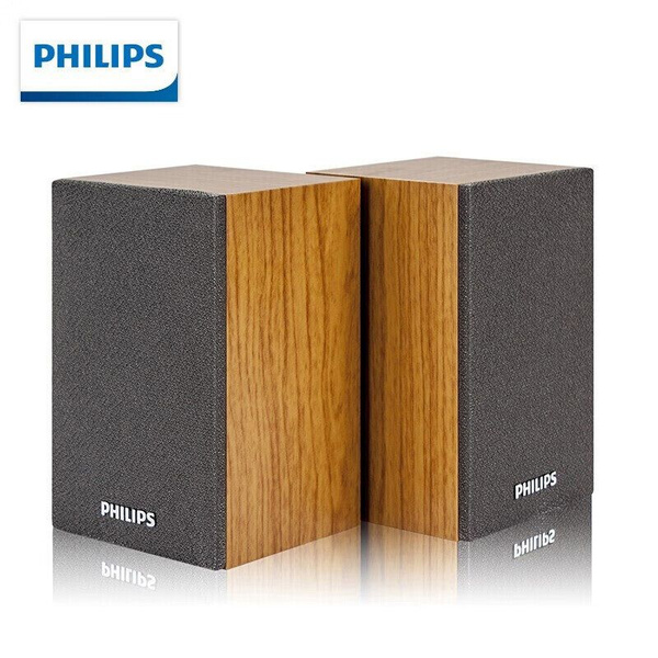 Акустическая система 2.0 PHILIPS SPA 20 4W, светло-коричневый купить на ...