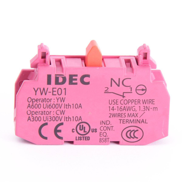 Контактный блок IDEC YW-E01 (9879) - купить с доставкой по выгодным ценам в интернет-магазине ...