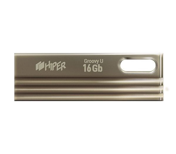 USB-флеш-накопитель HIPER Накопитель USB2 Flash 16GB Groovy U, цинк ...