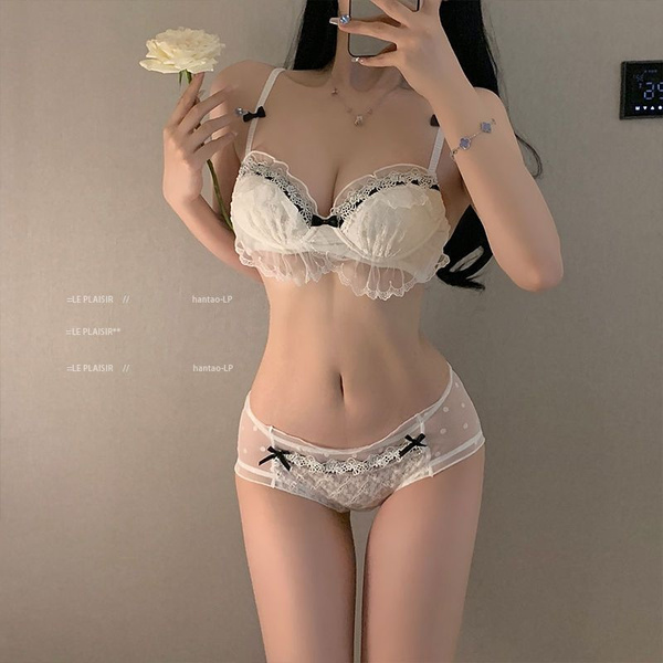 Комплект белья Женский SYJWY белый Пряжка, Завязки бралетт Политекс Бахрома, Пряжки, размер 70A ...