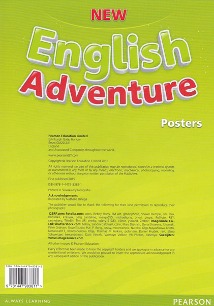 New English Adventure PL 1/GL 1 Posters - купить с доставкой по ...