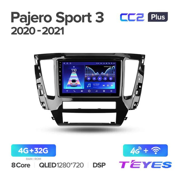 Магнитола Mitsubishi Pajero Sport 3 2020-2021 Teyes CC2+ 4/32GB Тиайс ...