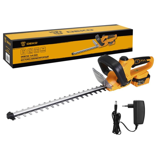 Кусторез аккумуляторный DEKO DKBC56, 560мм, 1*4.0Ач - купить по ...
