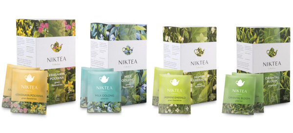 Niktea Набор зеленого чая в пакетах: Красная Поляна, 25 пак, Milk ...
