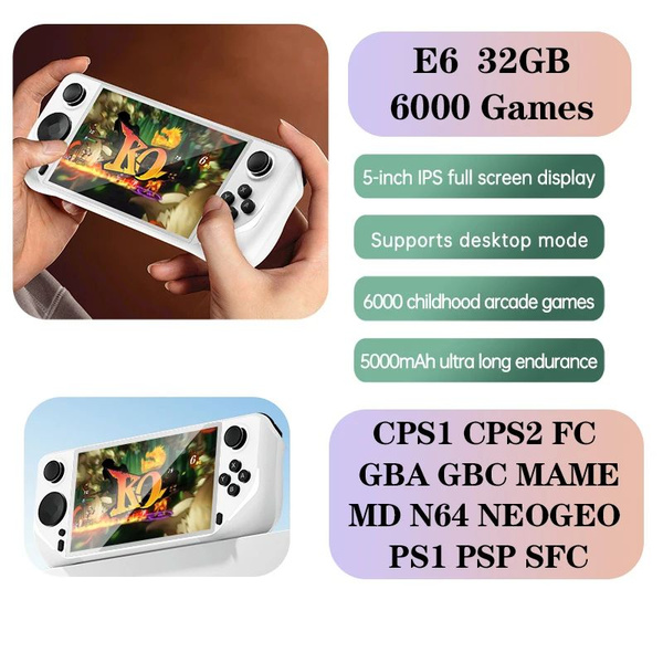 E6 Handheld game console Портативная игровая консоль , портативная ...