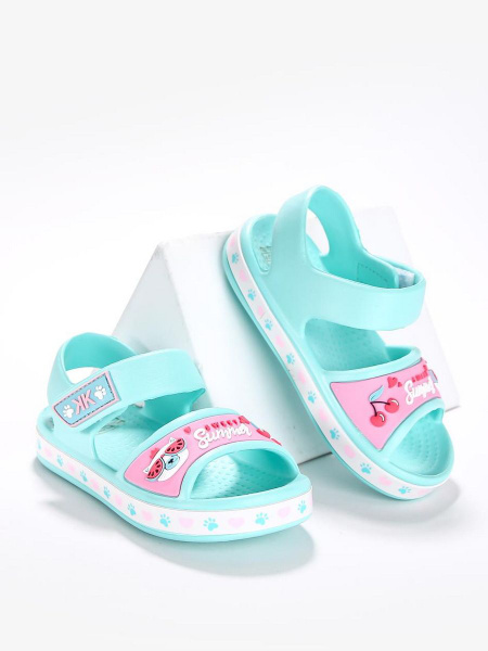 Сандалии Девочки KENKA, размер 26 EVA Без каблука Открытый нос, Легкая модель 3 Лето Россия ...