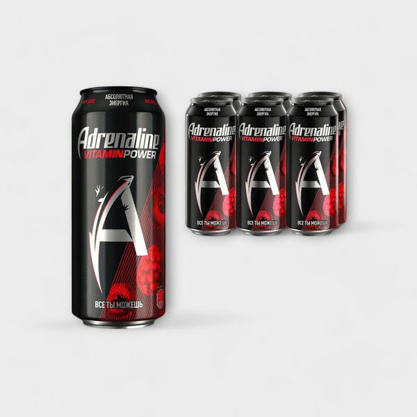 Энергетик Adrenaline Rush Red Energy, 449мл х 6шт - купить с доставкой ...