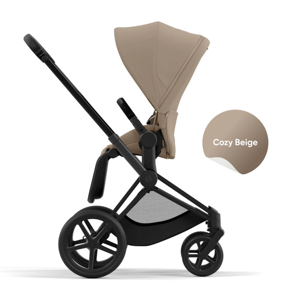 Cybex Priam IV Коляска прогулочная, шасси Matt Black/Cozy Beige ...