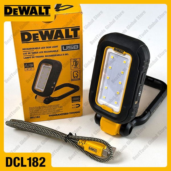 Перезаряжаемый светодиодный индикатор задач DEWALT DCL182 с USB-кабелем ...