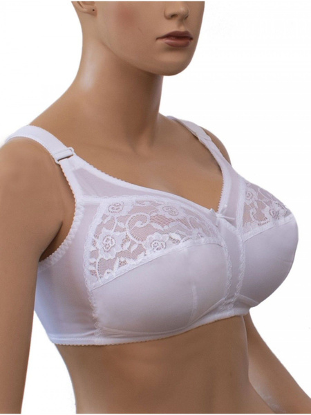 Бюстгальтер Женский Milavitsa без косточек, размер 95G белый Нейлон Офисный/школьный Беларусь ...