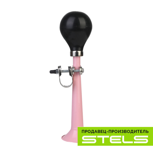 Клаксон STELS 85B-02 сталь/резина чёрно-розовый - купить с доставкой по выгодным ценам в ...