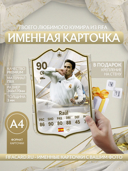Карточка FIFA 24 RAUL 90 ICON LEGEND A4 - купить по низкой цене в ...