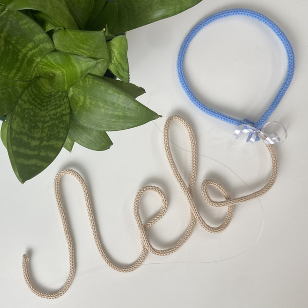 Украшение настенное интерьерное Вязаное имя купить по доступным ценам в интернет магазине Ozon