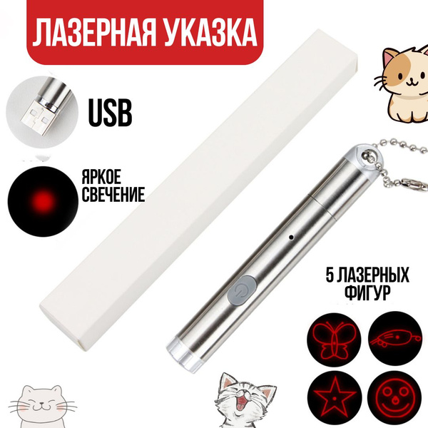 Лазерная указка для кошек и собак с USB зарядкой - купить с доставкой ...