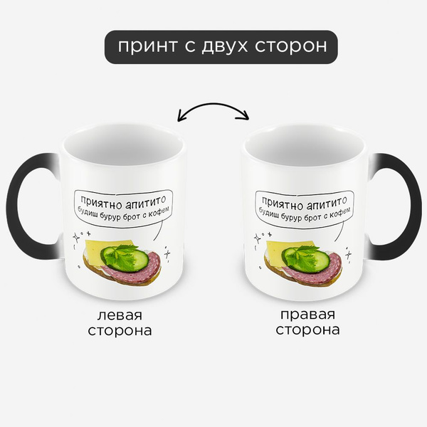 Кружка Sunshine-Craft "мем "Бурур брот с кофем"", 330 мл - купить по ...